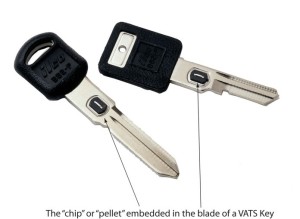 VATS is a special system of keys for General Motors cars